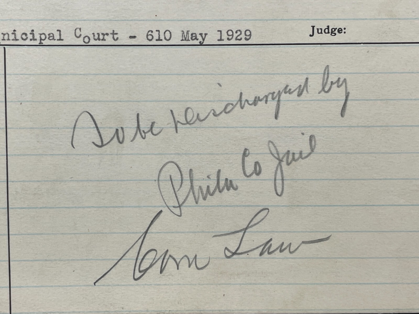 Al Capone Original 1929 Philadelphia Prison Sentence Document Framed ...