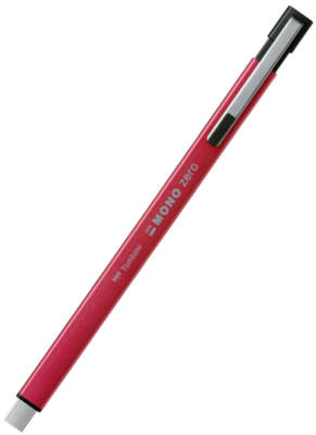 Tombow Mono Zero Metal Type Retractable Eraser - Red | eBay Australia