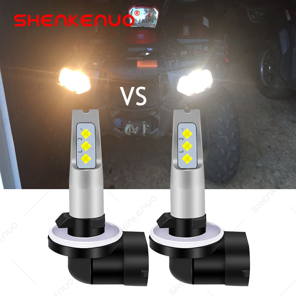 2X 881 Bright LED Headlight for Arctic Cat F1000 2007 2008 2009 ...