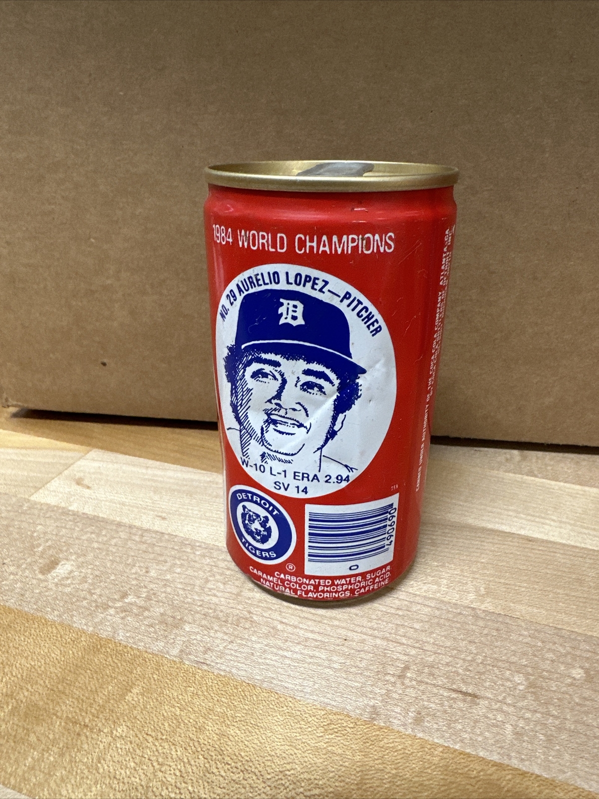 1984 Detroit Tigers Coke Cans (empty) - Aurelio Lopez Box 53 | eBay