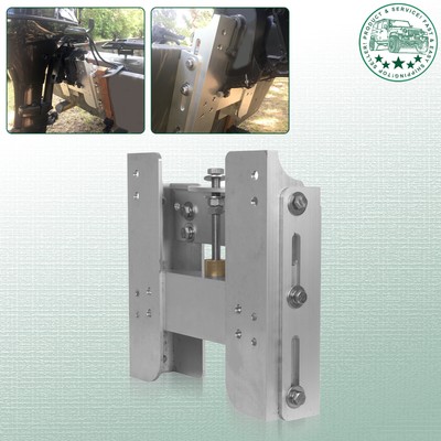 Adjustable 4'' Set Back Jack Plate Manual Power Lift Transom Outboard ...