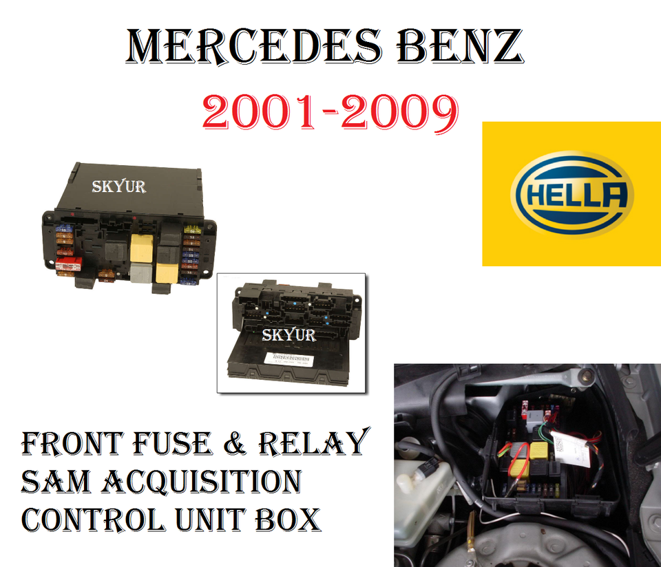 Front Fuse Relay SAM Acquisition Control Module Assembly For Mercedes ...
