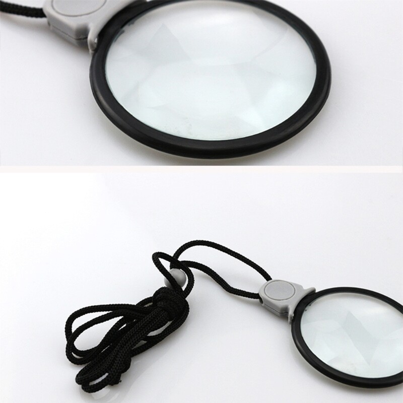 Monocle-Lens Magnifying Glass Pendant Microscope Reading Jewelry Loupe ...