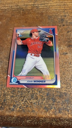 2024 Bowman Chrome Prospects Baseball Rose Gold 05/10 John Wimmer #BCP ...
