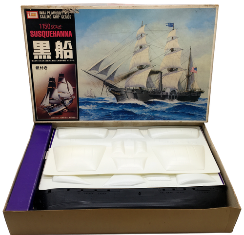 Imai SUSQUEHANA Sailing Ship 1/150 Sail ver. Plastic Model Kit 1977 US ...