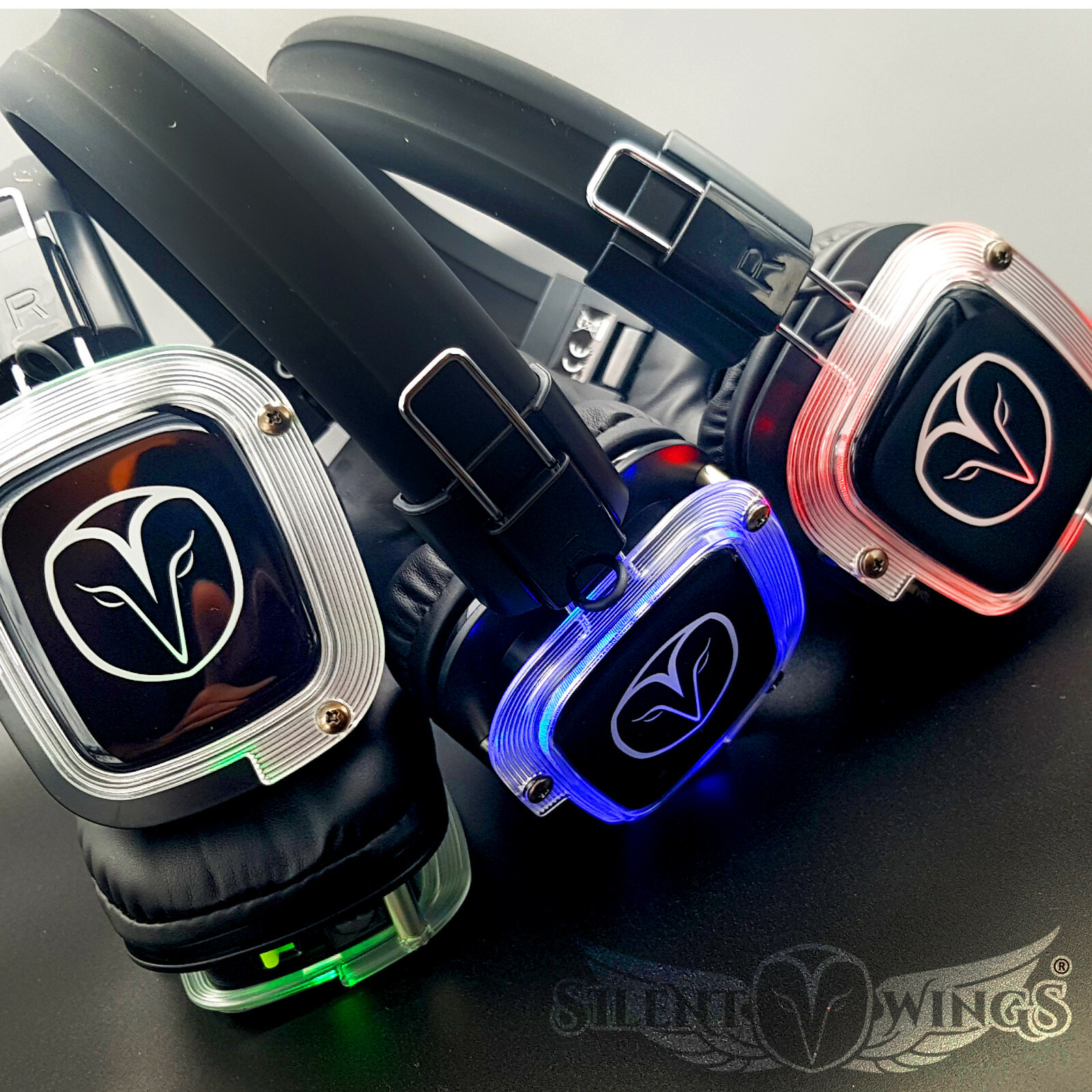 50 x Silent Disco Headphone Kit + Rechargable Transmitter + FREE CASE ...