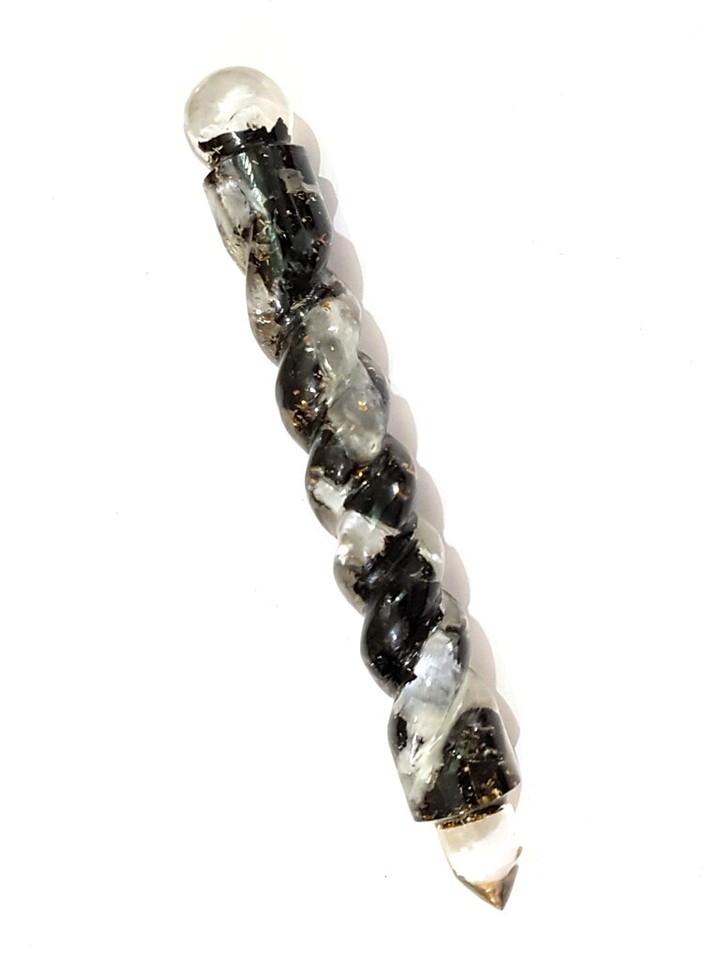 Twisted Orgone Tourmaline & Selenite Combination Reiki BIG ORGONE ...