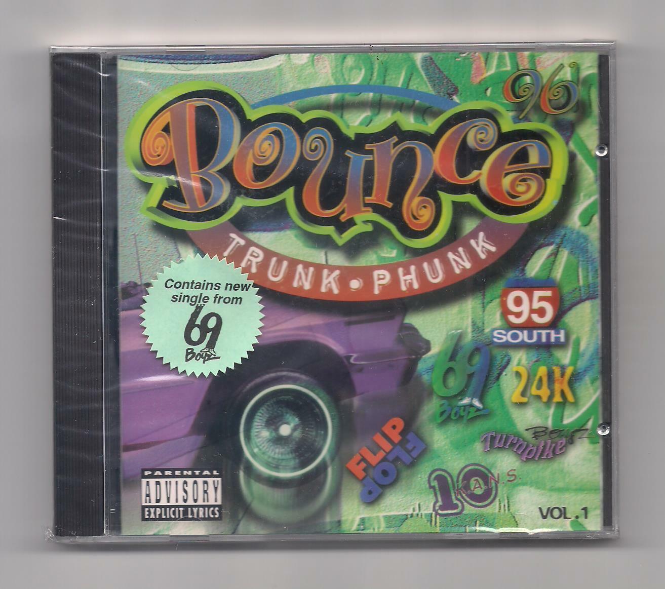 BOUNCE 96 TRUNK PHUNK CD rare rap 1996 SEALED 69 Boyz, Turnpike Boyz ...