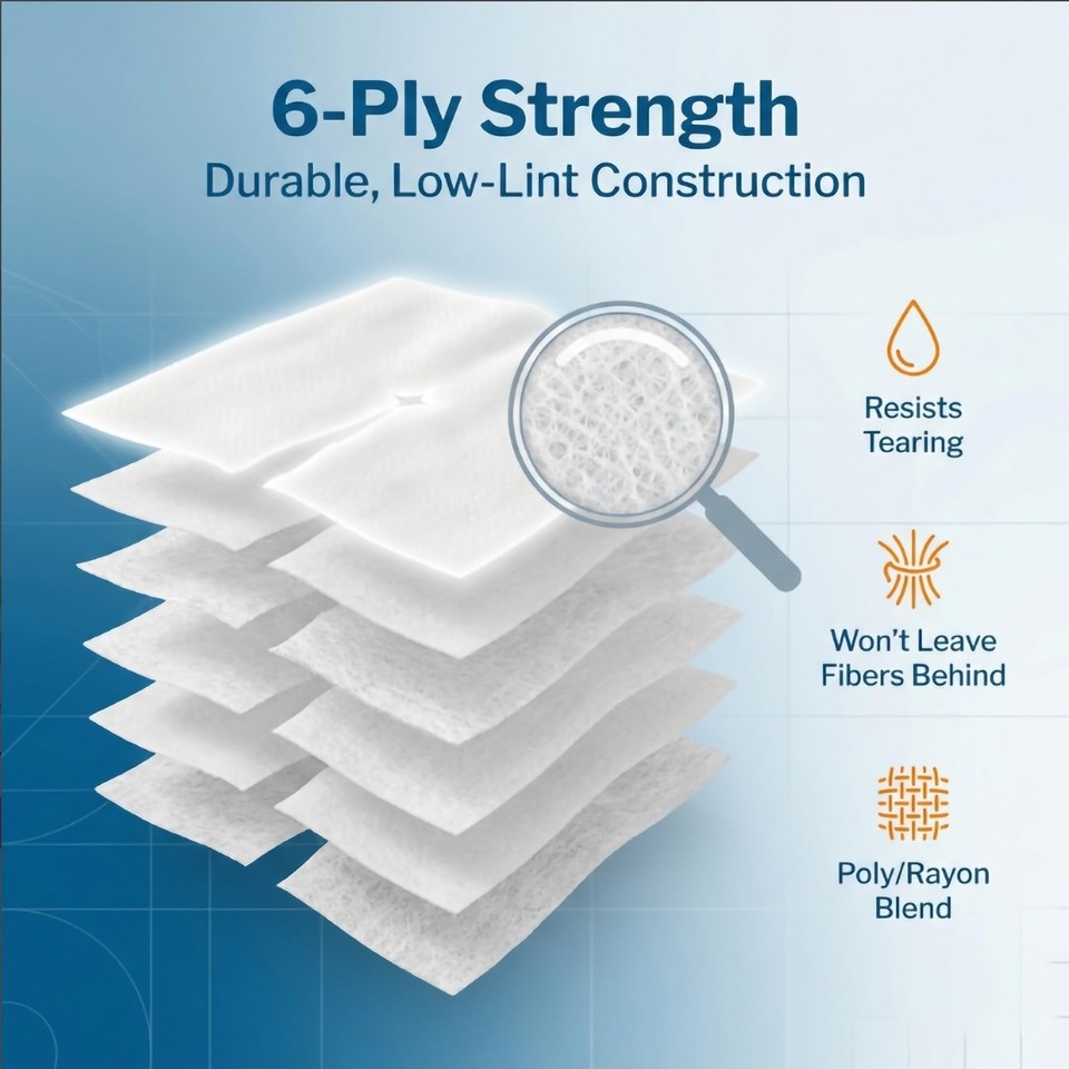 McKesson IV Gauze Pads 2x2 Inch Sterile Split Sponges (70 Sponges, 35 ...