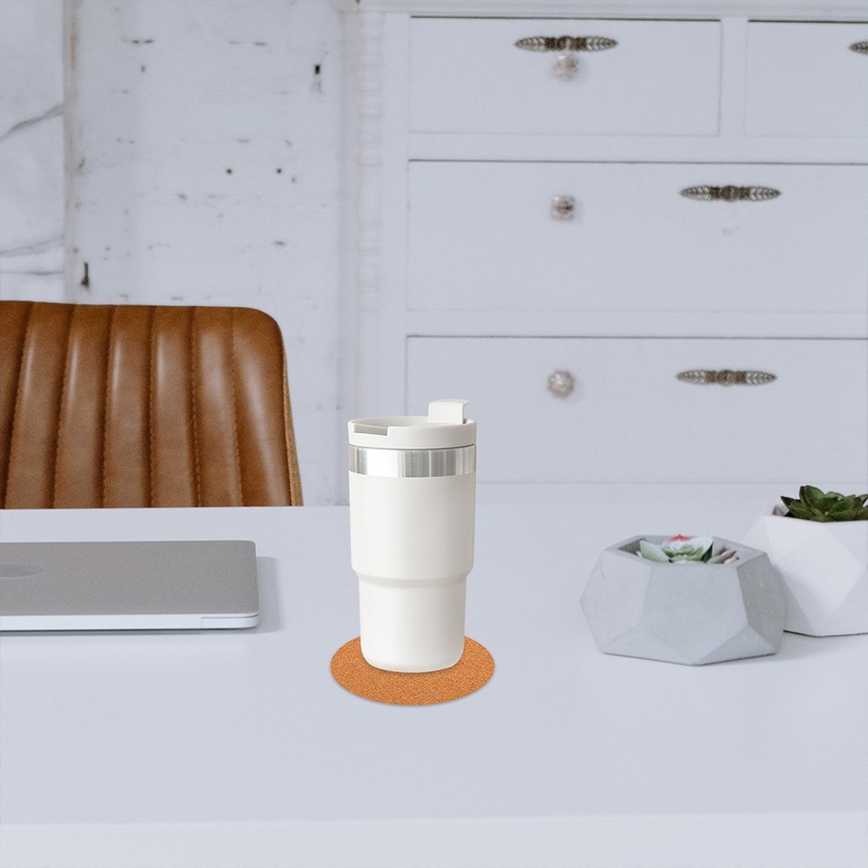 40pcs Cork Coasters Protective Coasters Teacup Mats Home Office ...