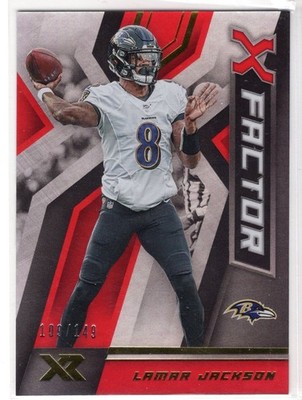 2020 Panini XR #1 Lamar Jackson X-Factor Red /149 Ravens | eBay