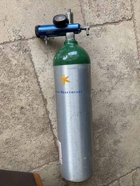 MSA M-15 16" 425l Medical O2 Compressed Oxygen Tank Cylinder 805283 ...