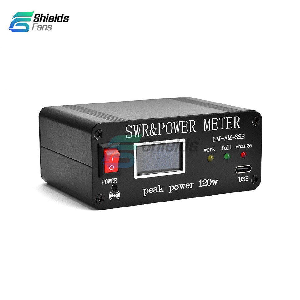 1.8MHz-50MHz 0.5W-120W HF Short Wave Standing Meter SWR & Power Meter ...