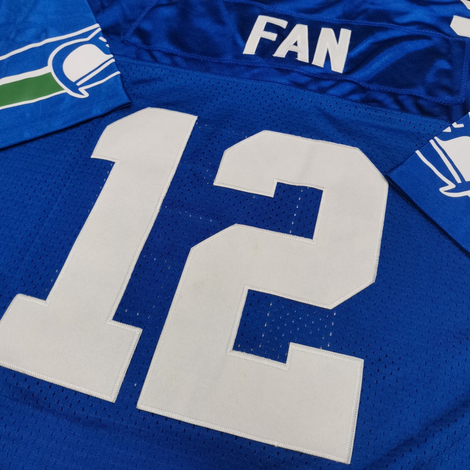 Vintage Seahawks #12 Fan Throwback Royal Stitched Jersey | eBay