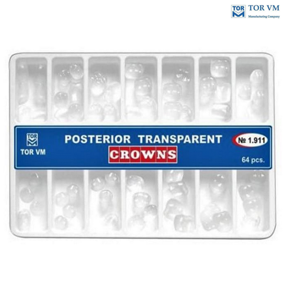 64pcs Dental TOR VM Posterior Transparent Forms For Temporary Crowns ...