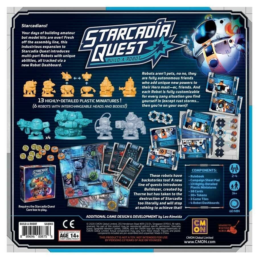 Starcadia Quest: Build-A-Robot Expansion CMON (New/Sealed)