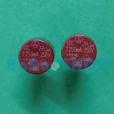 5pcs T250mA 250V 250mA TR5 Miniature Slow Blow Micro Sub Min Fuse Brand ...