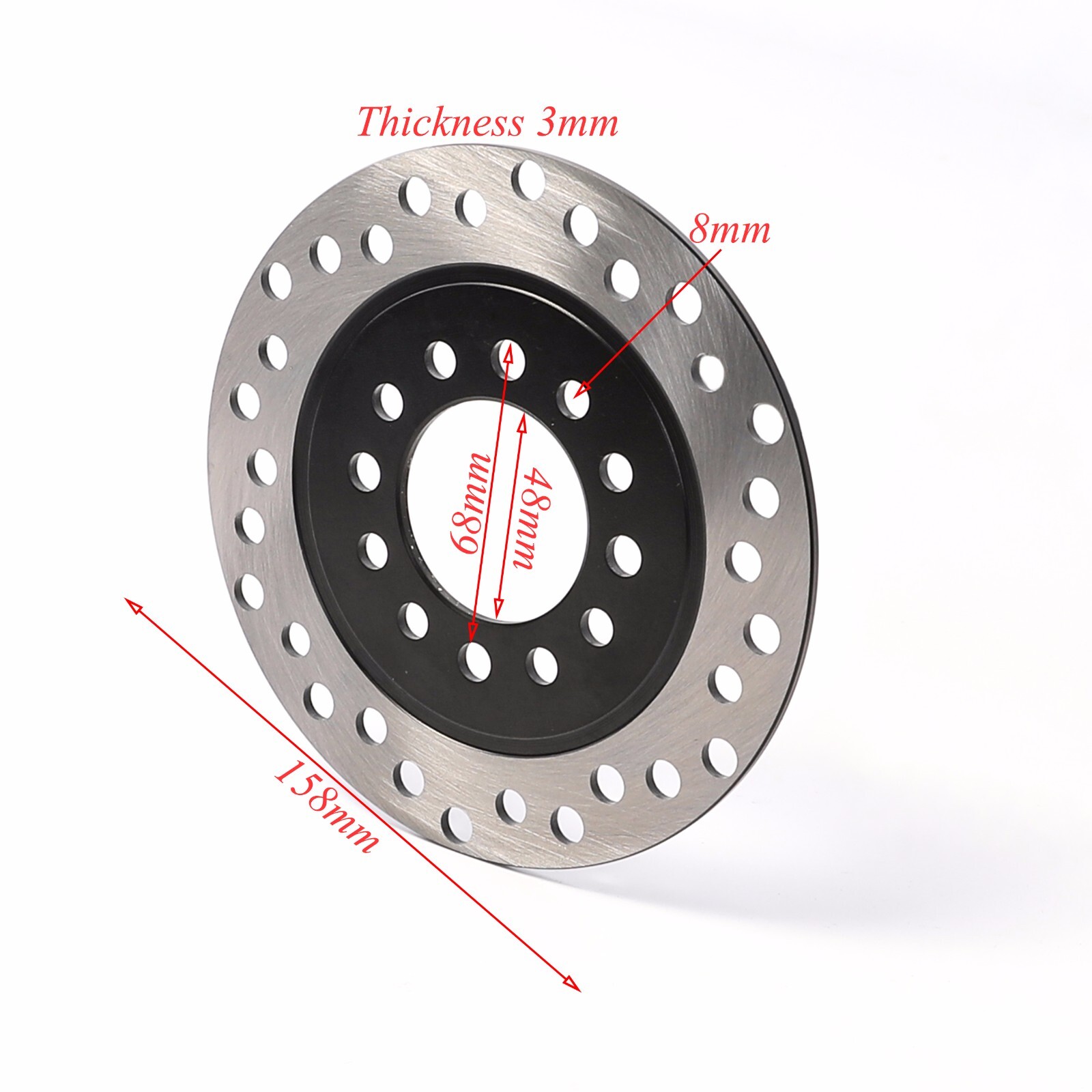 158MM REAR DISC Disk BRAKE ROTOR FOR MOPED ATV QUAD GO KART 125CC 110CC ...
