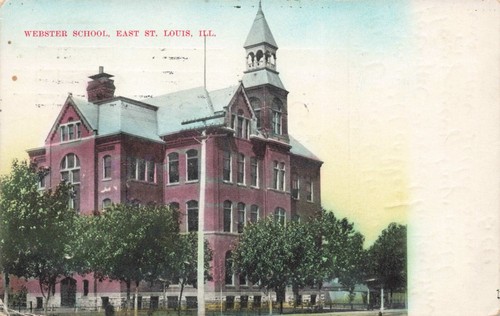 IL-East St. Louis, Illinois Webster School c1910 A50 | eBay