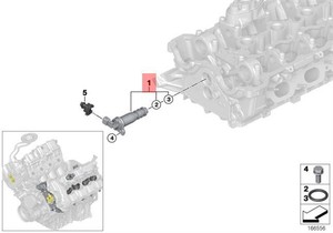 Genuine BMW E70 E71 E72 Vanos Solenoid Variable Valve OEM 11368605123 ...