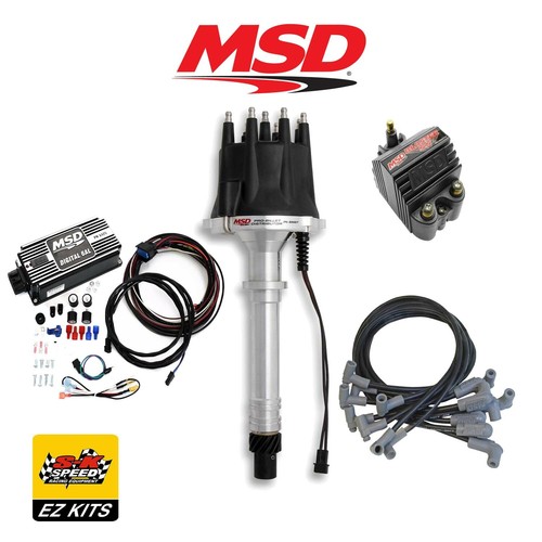 MSD Complete Black Ignition Kit - Digital 6AL/Distributor/Wires/Coil ...