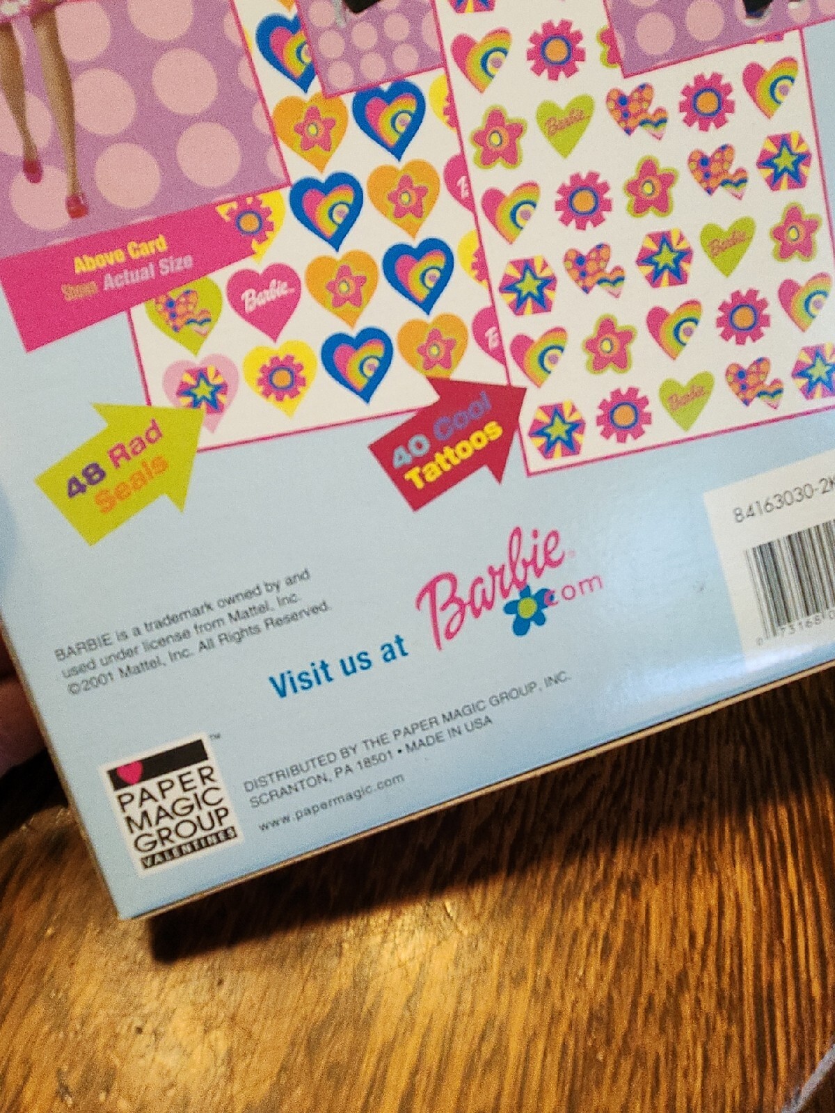 Barbie Valentine Cards with Tattoos 30 fold & seal vintage 2001 | eBay