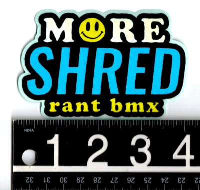 Rant BMX Sticker 4 in x 2.5 in Multicolor Subrosa Cycling Decal | eBay