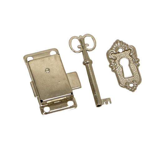 Furniture Cabinet Door Lock Set with Key Antique Drawer Wardrobe Lock ...