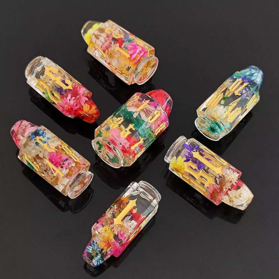 7Pcs/Set of Multi Color Bullet Resin Number Dice for DND TRPG COC ...