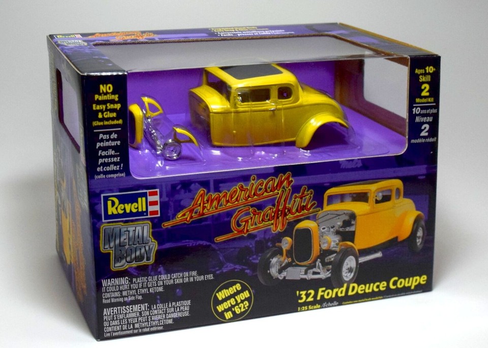 Revell 1510 1/25 Scl American Graffiti '32 Ford Deuce Coupe Metal Body ...