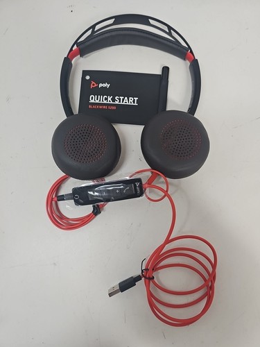 Plantronics C5200 Poly Quick Start Blackwire Noise Cancelling with Mic ...