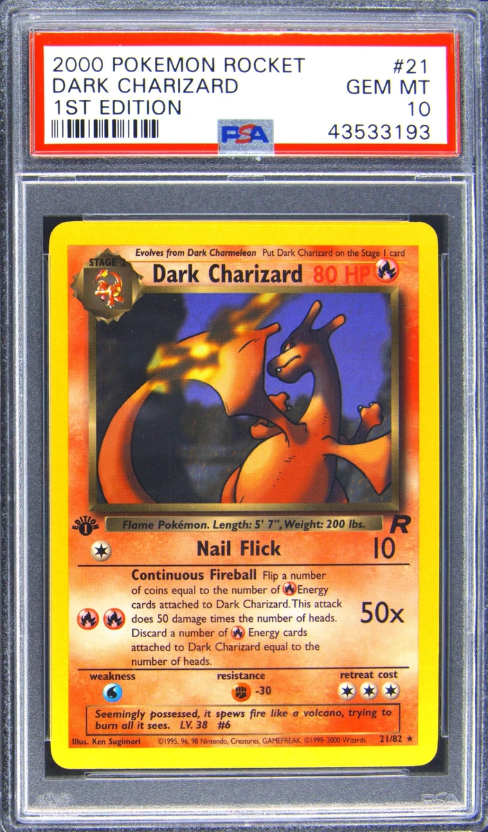 Pokemon Dark Charizard Card
