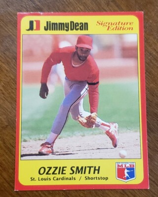 1991 Jimmy Dean Baseball #20 Ozzie Smith - St. Louis Cardinals - HOF ...