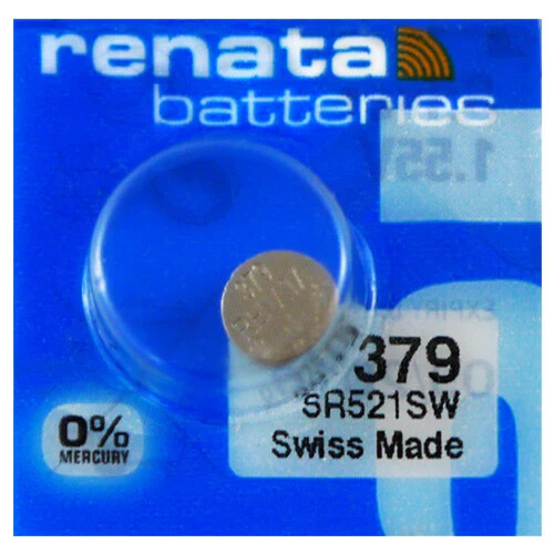 New Renata Silver Oxide Watch Battery For 379 Button Cell | eBay