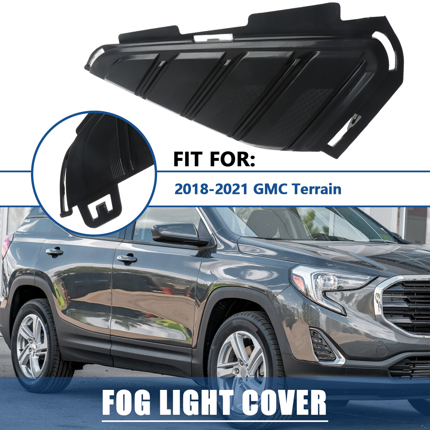 Front Passenger Side Fog Light Cover Molding Trim RH for 2018-2021 GMC ...