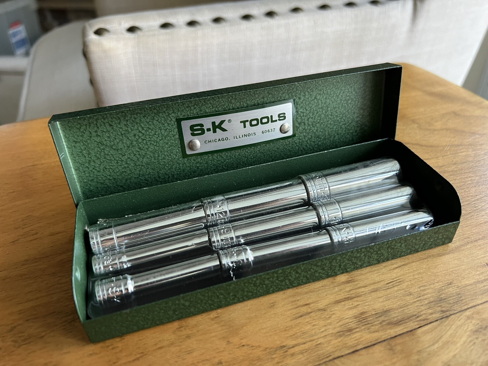 S-K Tools 1/4" Drive 6 Pt Deep NOS Chrome Metric Socket Set (USA) | eBay
