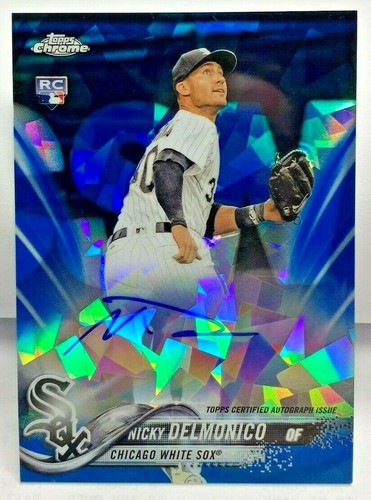 Nicky Delmonico 2018 Topps Chrome Sapphire BLUE Refractor RC Autograph ...