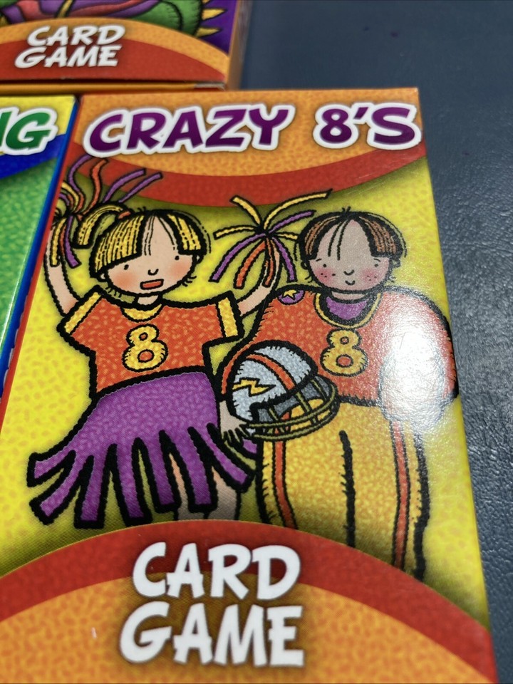 Lot of 3 Classic Children’s Card Games Memory + Crazy 8’s + Matching ...
