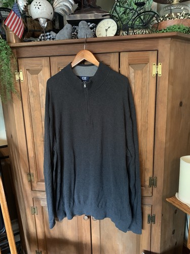 Cutter & Buck Long Sleeve Knit Shirt 1/4 Zip Men’s Size 3XT/3TGL ...