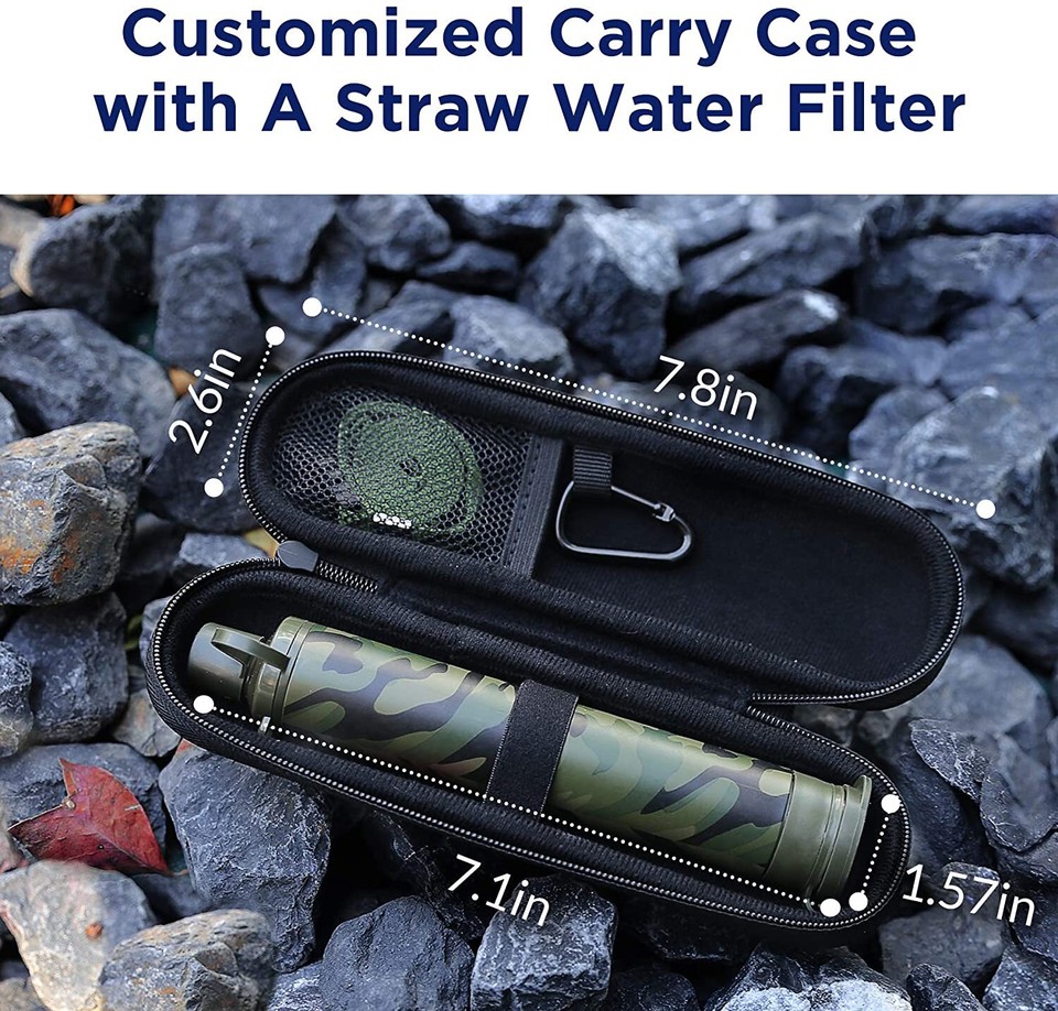Personal Water Filtration,Filter Straw,Hydration Water Bladder Bag,w ...