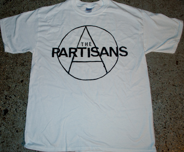 Partisans - 'logo' T-shirt (punk oi kbd discharge blitz rejects stiff ...