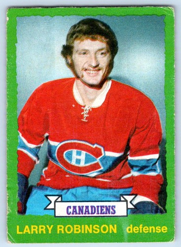 1973-74 O-Pee-Chee Larry Robinson Rookie Card #237 Good+ Vintage Hockey Card | eBay