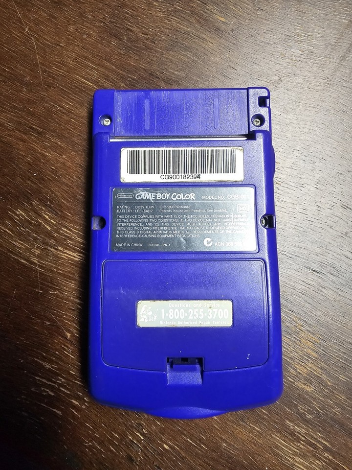 Nintendo Game Boy Color Grape Purple Handheld System Works | eBay