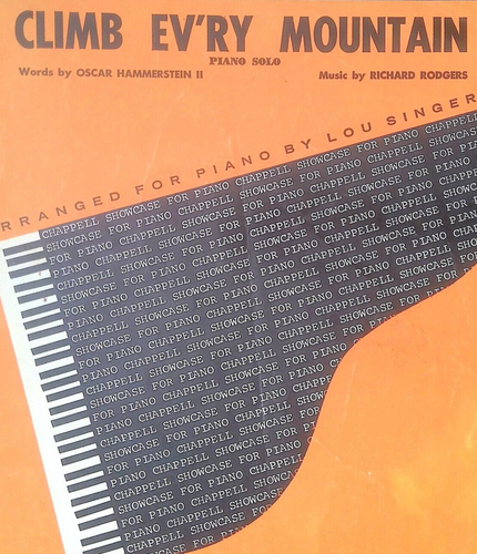 Climb Ev'ry Mountain Sheet Music Piano Solo Richard Rodgers Chappell ...