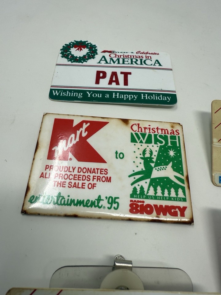 Vintage Kmart Employee Name Tag Badge PAT | eBay