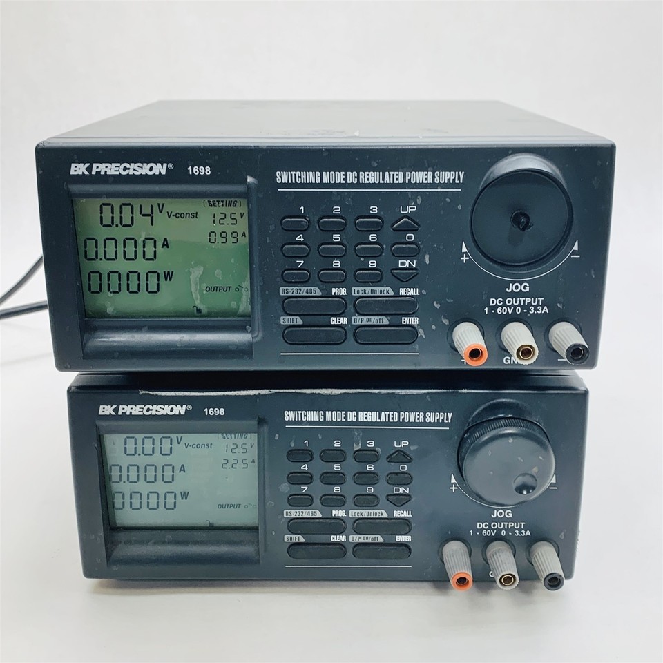 BK Precision Model 1698 Switching Mode DC Regulated Power Supply Lot 2 ...