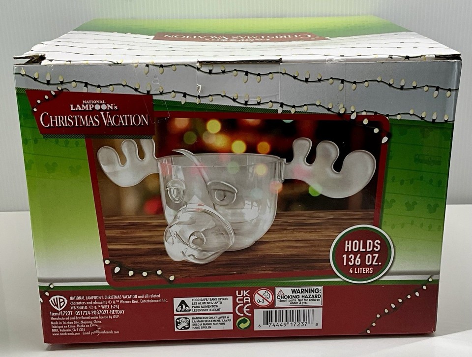 National Lampoon’s Christmas Vacation Plastic Moose Mug Punch Bowl w ...