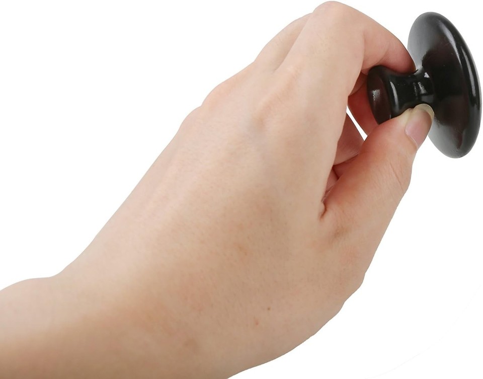 Natural Lava Basalt Mushroom Massage Stones - Hot Rock Therapy Tools (2 ...