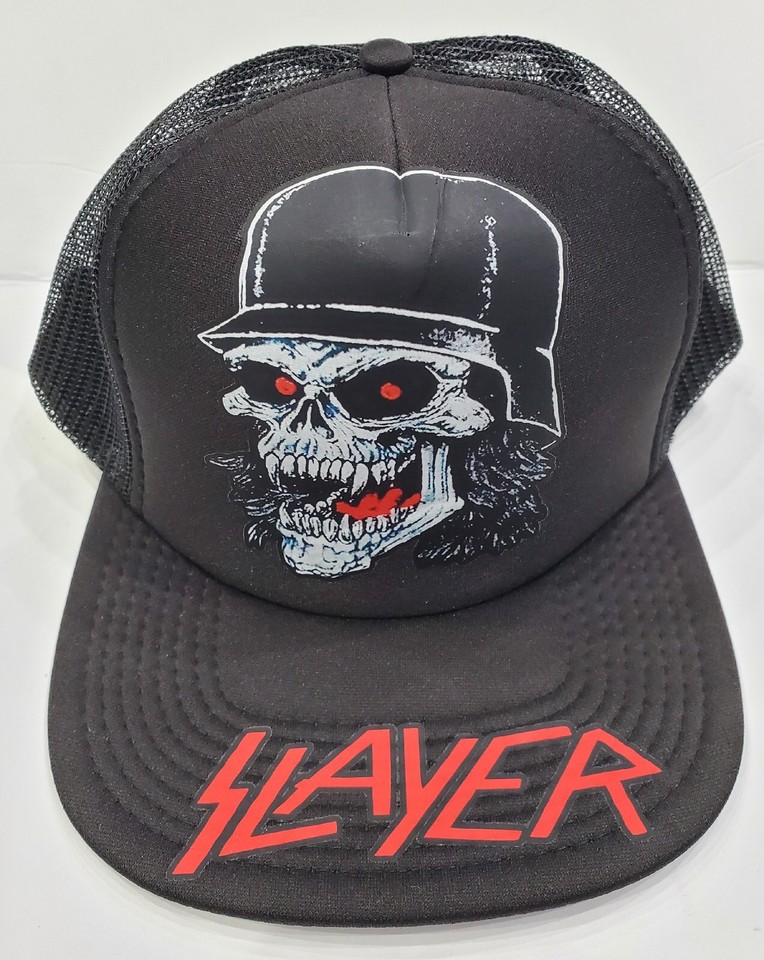Metal Head Black Death Thrash Colors Skull Helmet Slayer Trucker ...