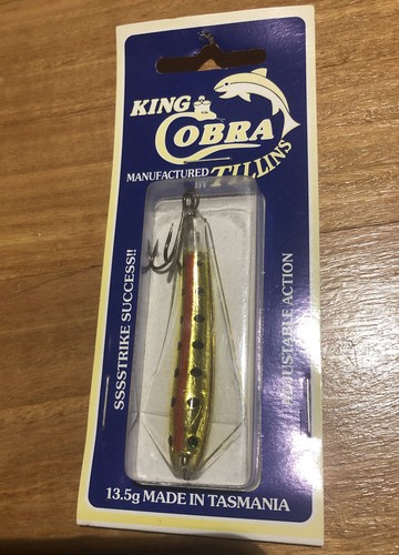 Vintage Lure Tillins King Cobra Fishing Lure for Trout #75 | eBay Australia